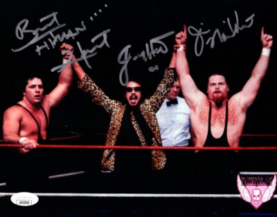 Bret Hart Jimmy Hart Jim Neidhart Triple Signed Autographed 8X10 Photo ...