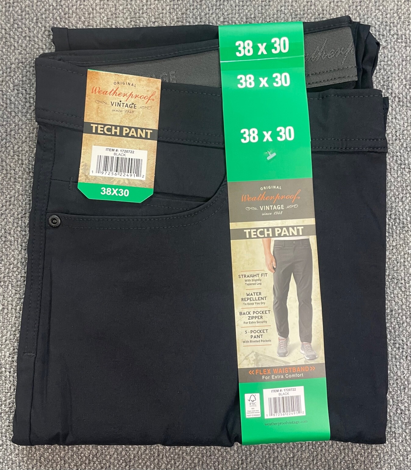 Weatherproof Vintage Men’s Tech Pant Black | eBay