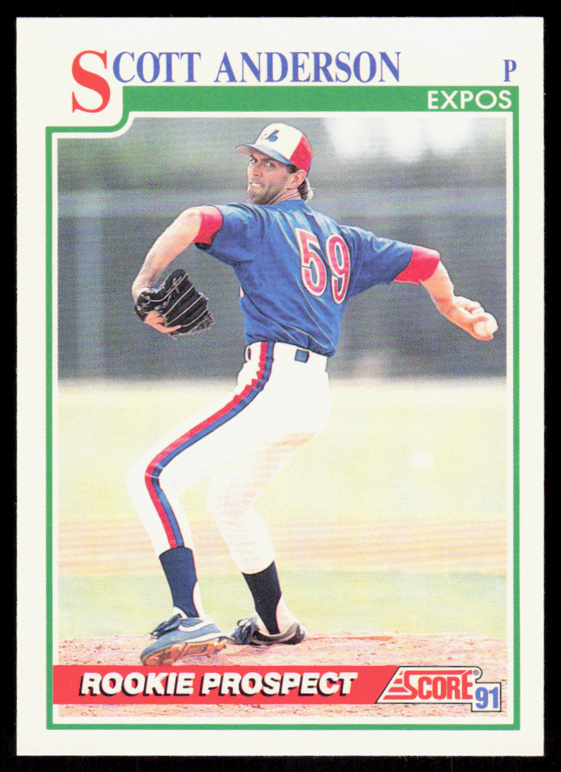 1991 Score 734 Scott Anderson Montreal Expos | eBay
