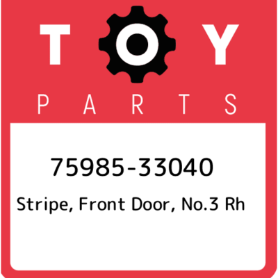 75985-33040 Toyota Stripe, front door, no.3 rh 7598533040, New Genuine ...