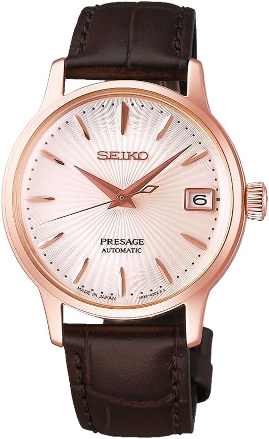 SEIKO PRESAGE SRRY028 Pale Pink Waterproof Made in Japan Women's Watch ...