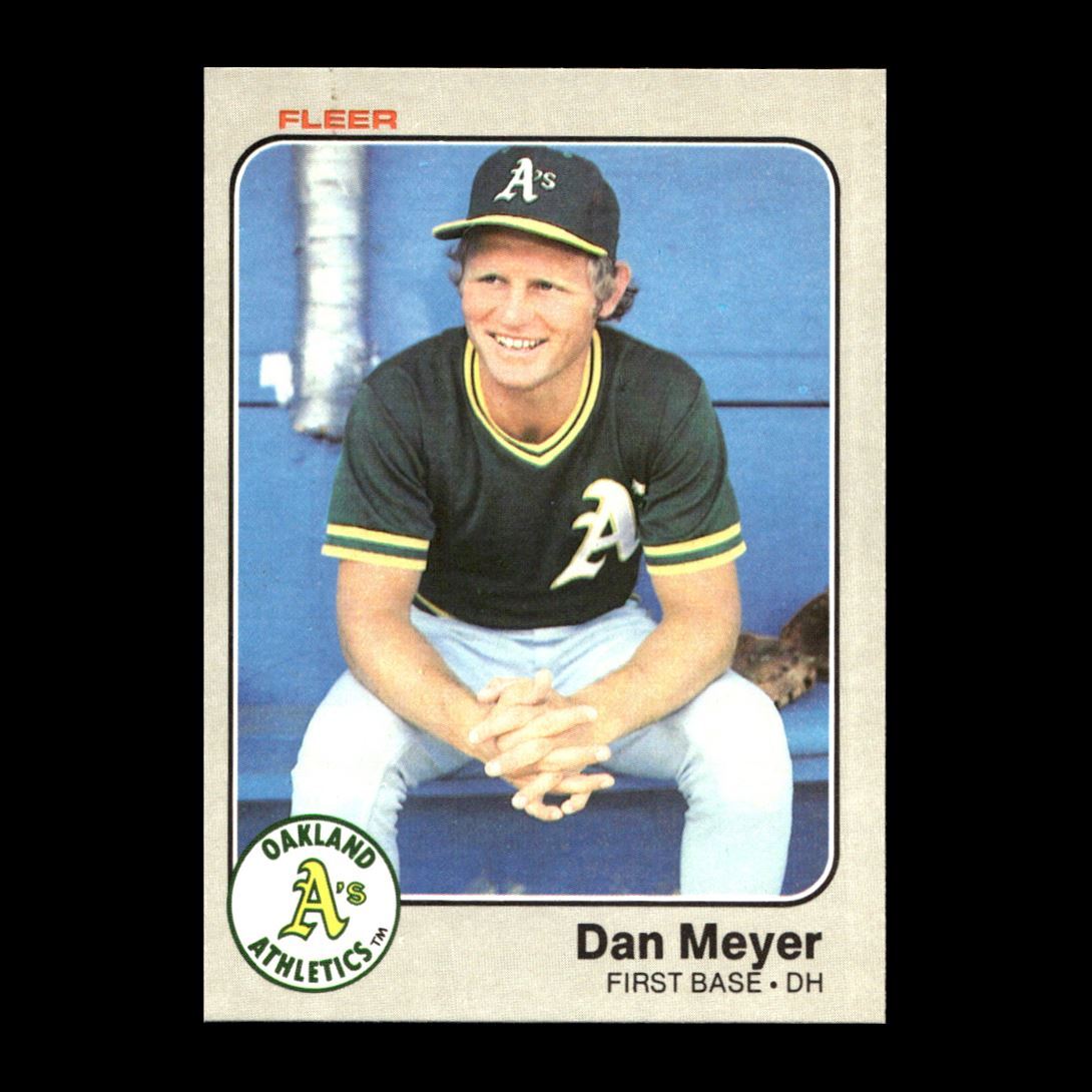 Dan Meyer 1983 Fleer Oakland Athletics #527 NM Vintage! | eBay