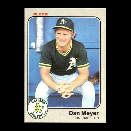 Dan Meyer 1983 Fleer Oakland Athletics #527 NM Vintage! | eBay