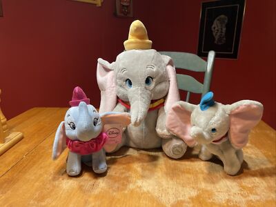 Disney Dumbo Plush Lot. The Disney Store. Walt Disney. Elephant | eBay