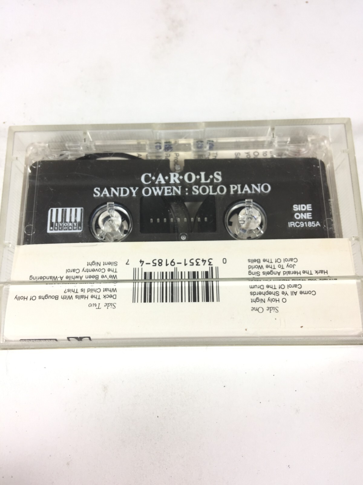 Carols: Sandy Owen-Solo Piano by Sandy Owen (Cassette, Oct-1996, Ivory ...