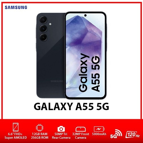 (Unlocked) Samsung Galaxy A55 5G Dual SIM Android Smartphone – Navy ...