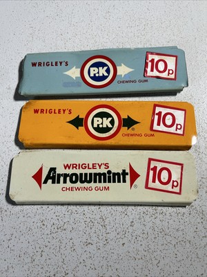 Vintage Wrigleys Chewing Gum Metal Advertising Signs For Shop Display ...