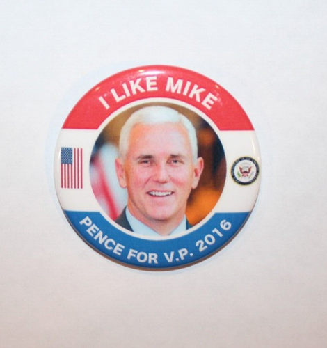 2016 Trump & Pence President Campaign Button Political Pinback Pin ...
