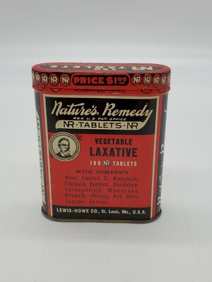 Antique Nature's Remedy NR Tablets Vegetable Laxative Pill Advertising ...