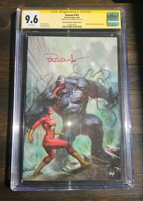 VENOM #161 4/18 CGC 9.6 HOLY GRAIL COMICS VIRGIN EDITION SS PARRILLO ...