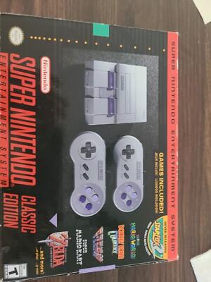 Nintendo Super NES Classic Edition Video Game Console - Gray ...