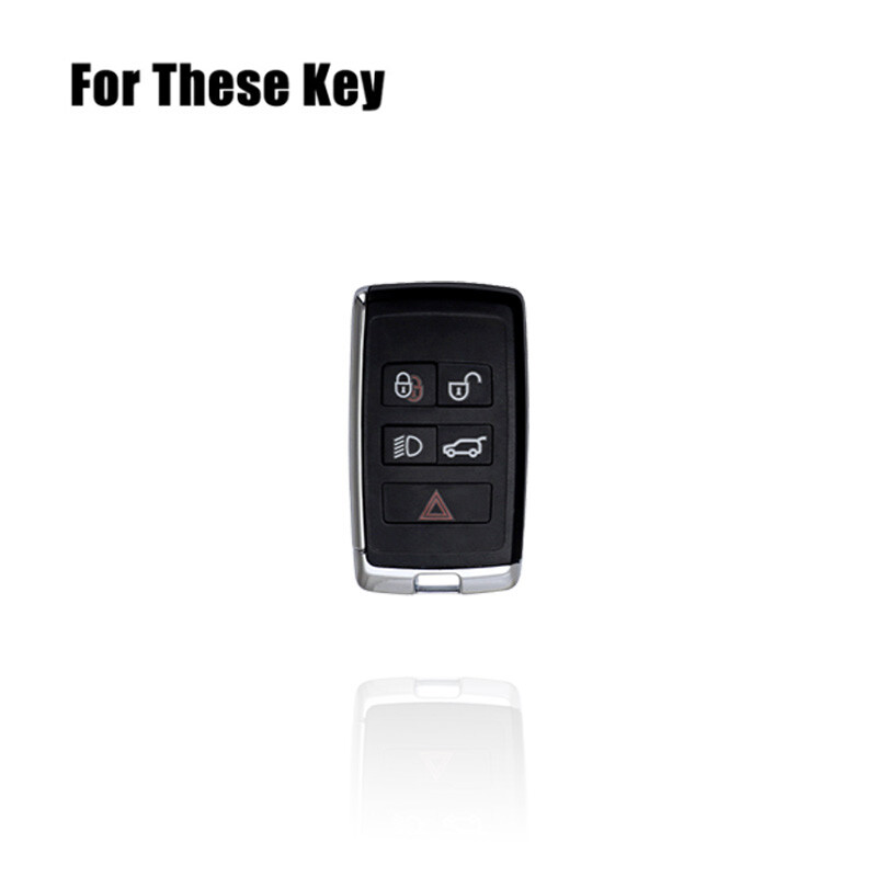 Genuine Leather Car Key Case Cover For Jaguar E-Pace For Land Rover ...