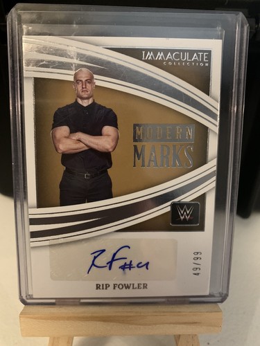 2022 Panini Immaculate Collection WWE Rip Fowler Modern Marks auto 49/ ...