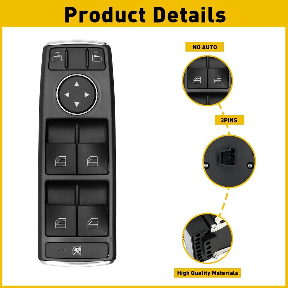 Driver Side Window Switch For 2008-2016 Mercedes W204 C250 C300 C350 ...