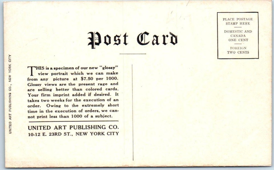 EDMOND, Oklahoma OK FIRST M.E. CHURCH Sample Postcard United Art ...