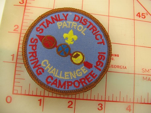 Stanly District collectible Patrol Challenge Spring Camporee patch (mW ...