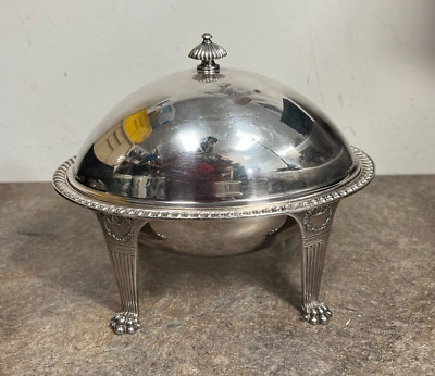 Vintage Bernard Rice & Son Apollo Silverplate Serving Dish with Lid | eBay