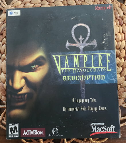 Vampire The Masquerade Redemption - RARE Macintosh Big Box US Retail ...