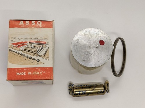 NOS Asso Piston for Benelli 60cc 44.4, with Rings and wrist pin | eBay