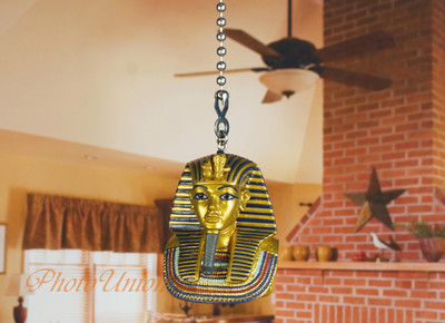 Egypt Civilization King Tut Mask Ceiling Fan Pull Light Lamp Chain ...