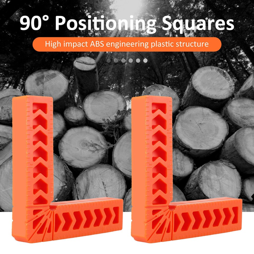 4/8Pcs 90 Degree Positioning Squares Right Angle Woodworking Carpenter ...