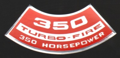 Chevrolet 350 Turbo-Fire 350 HP Air Cleaner Decal | eBay UK