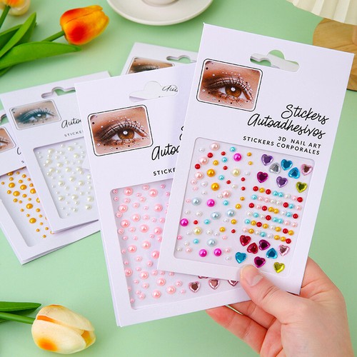Acrylic Crystal Gems Bling Beads Eye Face Stickers Makeup Rhinestones ...