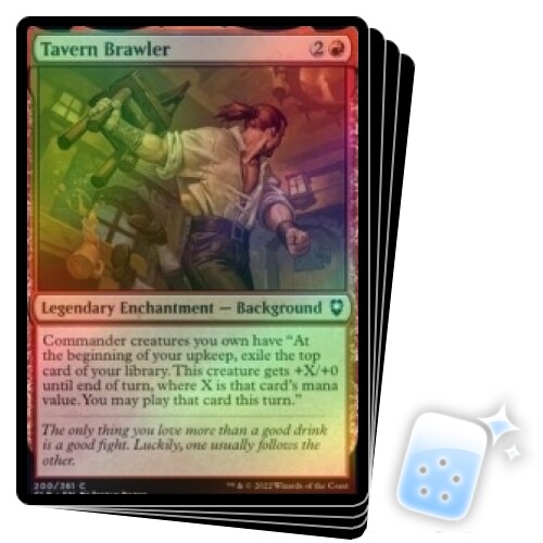 FOIL TAVERN BRAWLER X4 Commander Legends: Battle For Baldur's Gate ...