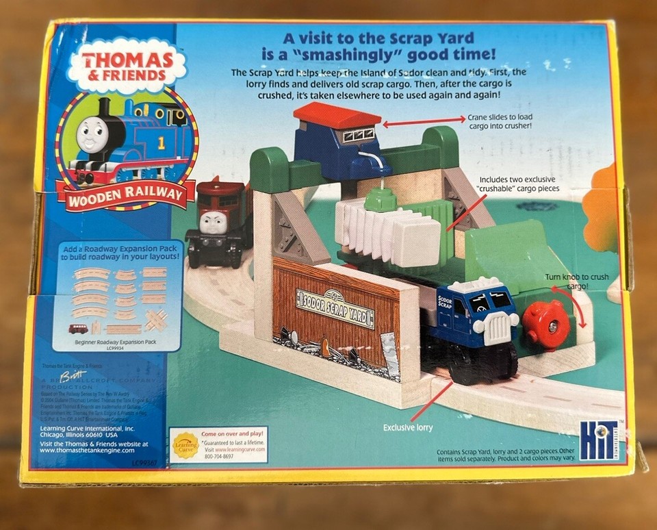Learning Curve Wooden Thomas the Train Sodor Scrapyard! Featuring Scrap ...