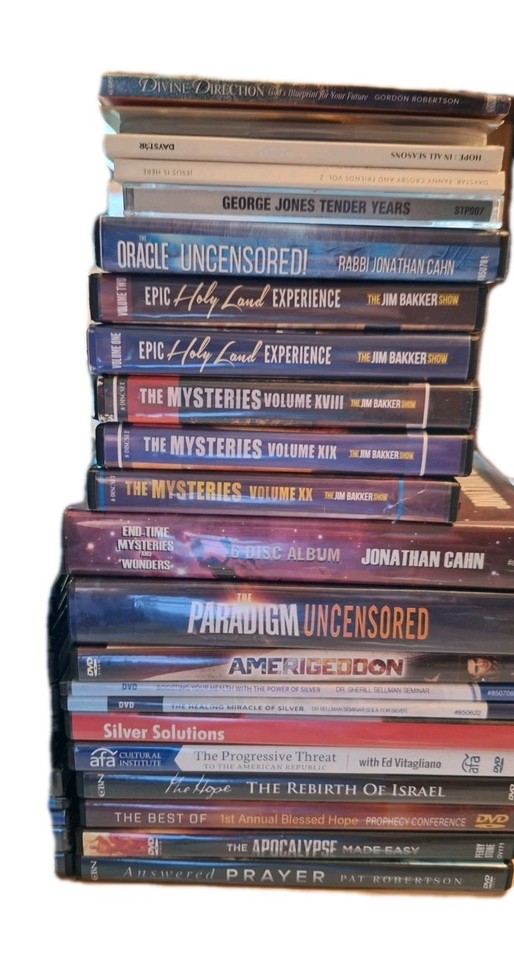 Lot 57 Religious Christian DVD Jim, Synn, Cahn, Palmer, Robertson, Etc ...
