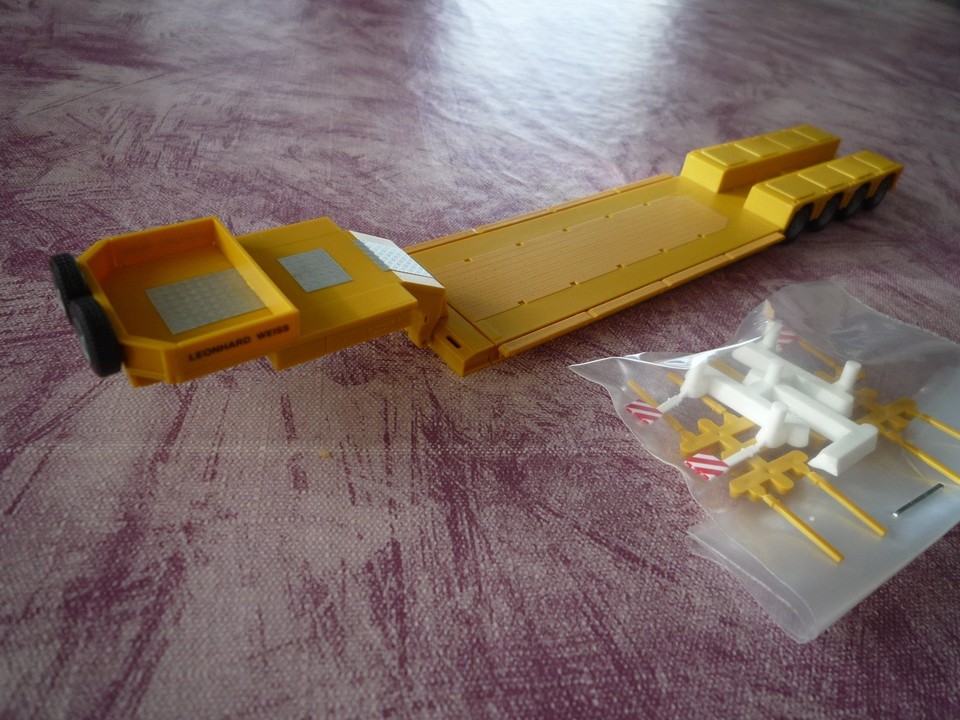 Herpa Schwertransport Nooteboom Pendel X Tieflader Leonhard Weiss 1:87 ...