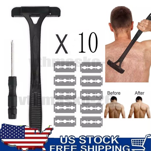 Long Handle Men Back Razor Shaver Groomer Full Body Hair Removal ...