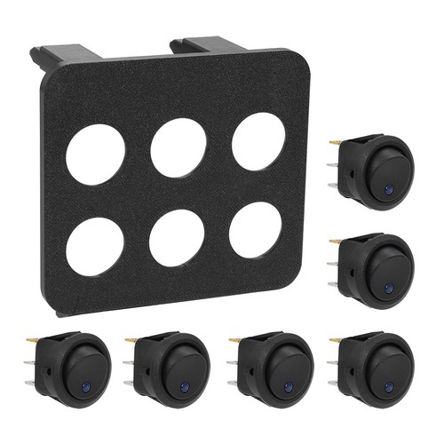 For Silverado Sierra Switch Panel 6 Blue LED Switches 1999-2007 GMC GM ...