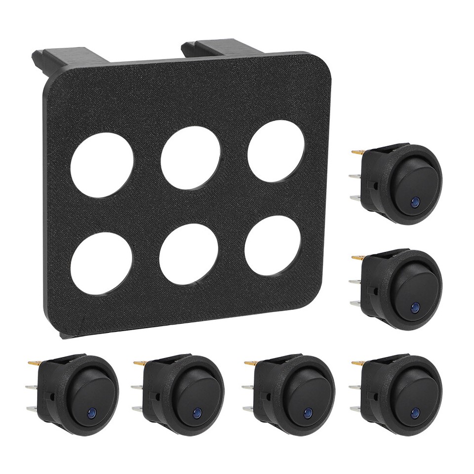 For Silverado Sierra Switch Panel 6 Blue LED Switches GMC GM Chevrolet ...