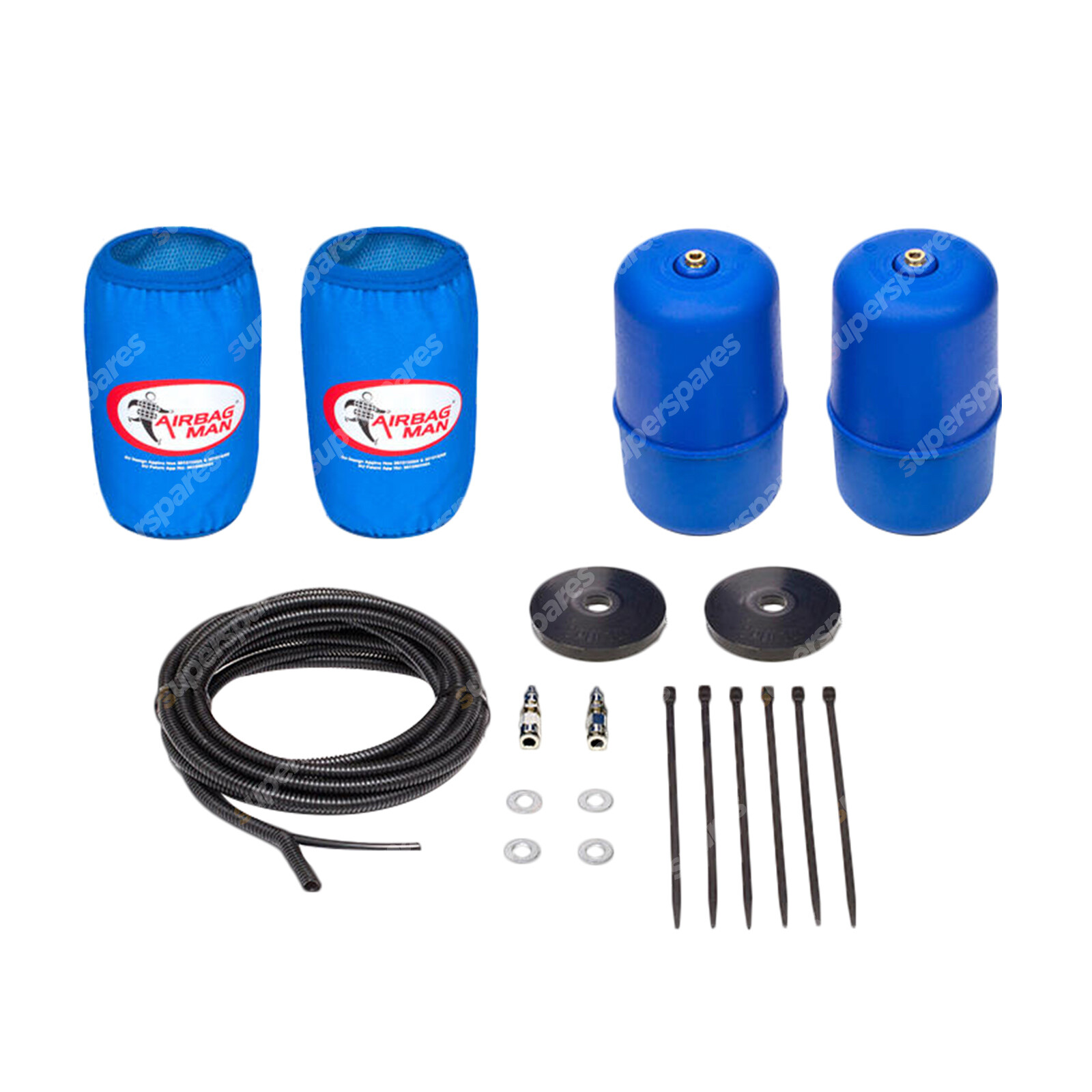 Airbag Man Air Suspension Coil Springs Helper Kit High Pressure Rear ...