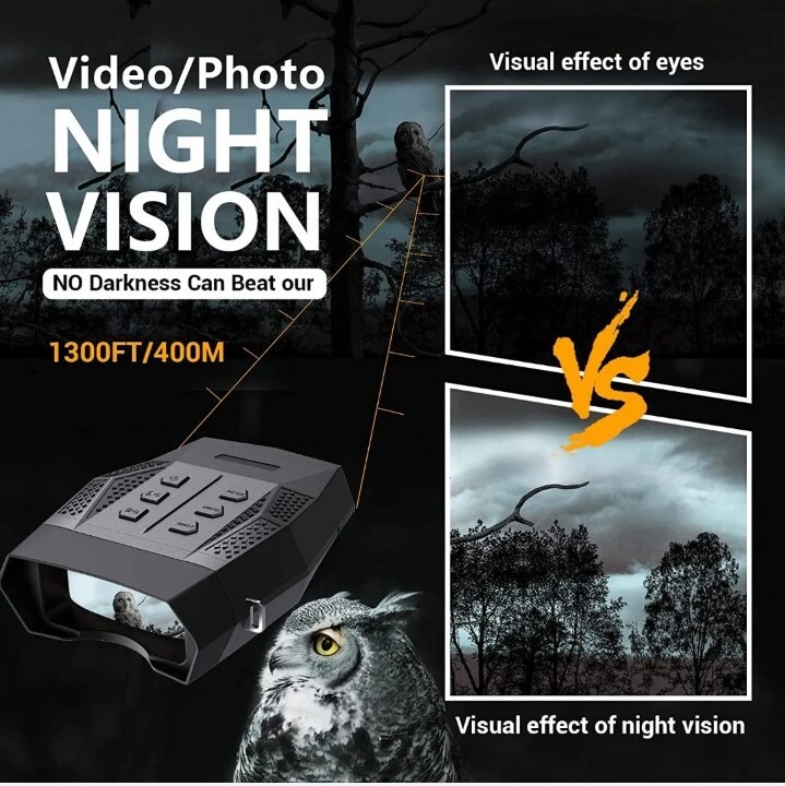 DSOON Pro Infrared IR Day & Night Vision Binoculars NV5000 2K HD 1312ft ...