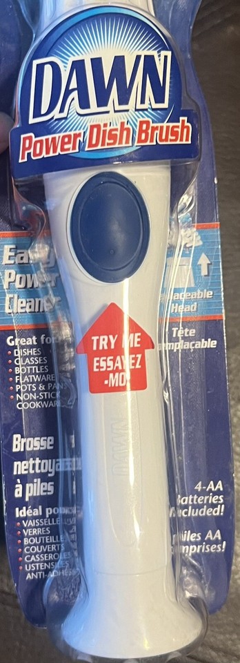 NIP Sealed Dawn Power Dish Brush Battery Operated Power Scrubber Spin ...