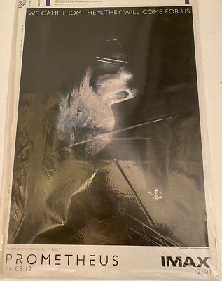 Prometheus 13.5"X20" Original Promo Movie Poster Imax Version Mint ...