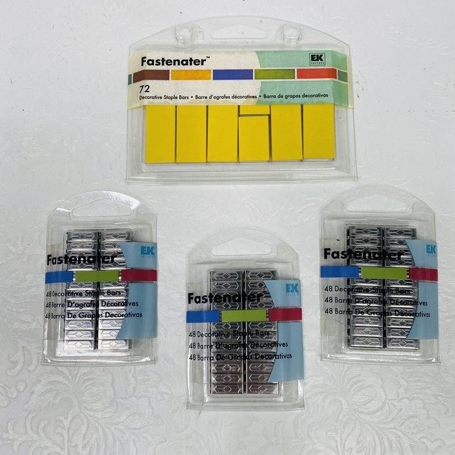 EK Success Fastenater Decorative Bar Stapler & 3pkgs of Staple Bars ...