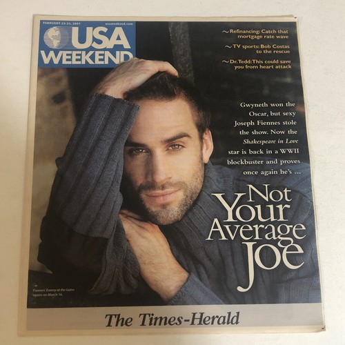 February 2001 USA Weekend Magazine Joseph Fiennes | eBay