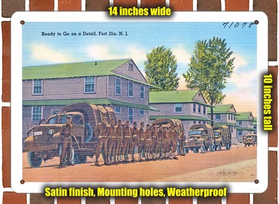 Metal Sign - New Jersey Postcard - Ready To Go On A Detail, Fort Dix, N ...