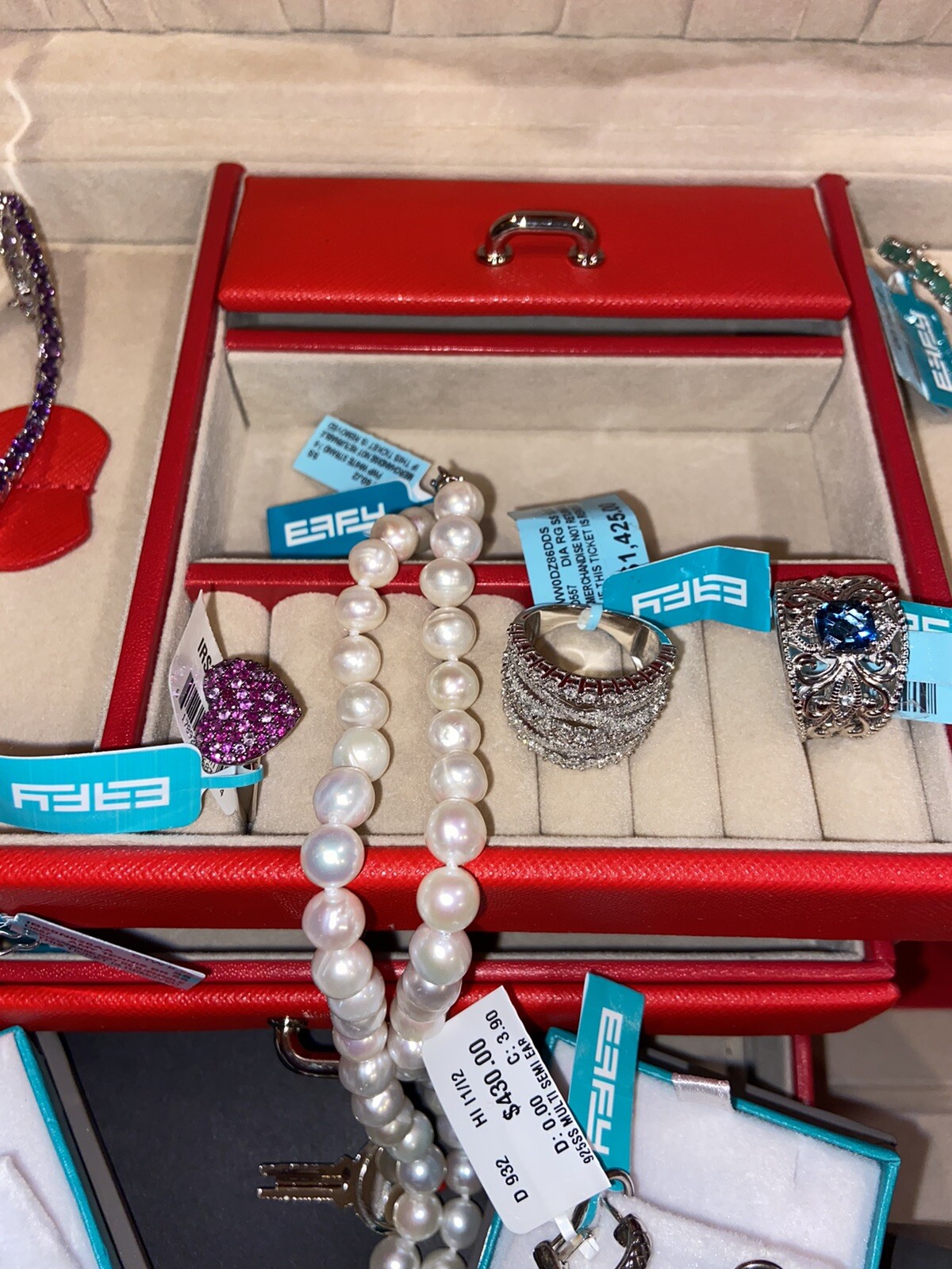 NEW! EXQUISITE EFFY ASSORTMENT SET! GREAT GIFTS! EARRINGS, RINGS & MORE ...