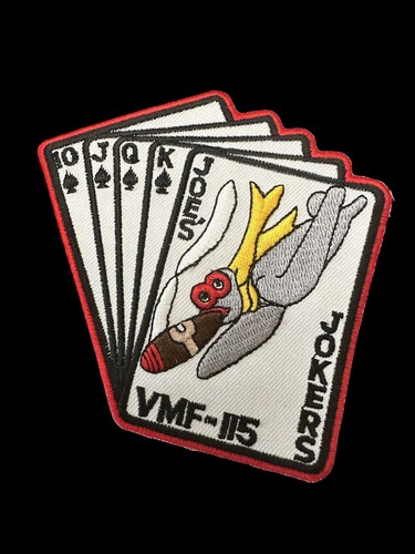 USMC VMF-115 Joe’s Joker Patch - Sew On Patch 4” Tall | eBay