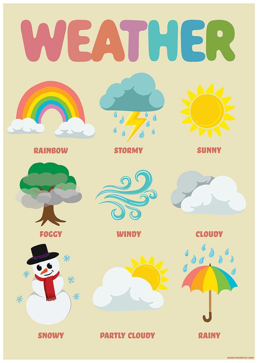 Weather Chart Mini Poster | eBay
