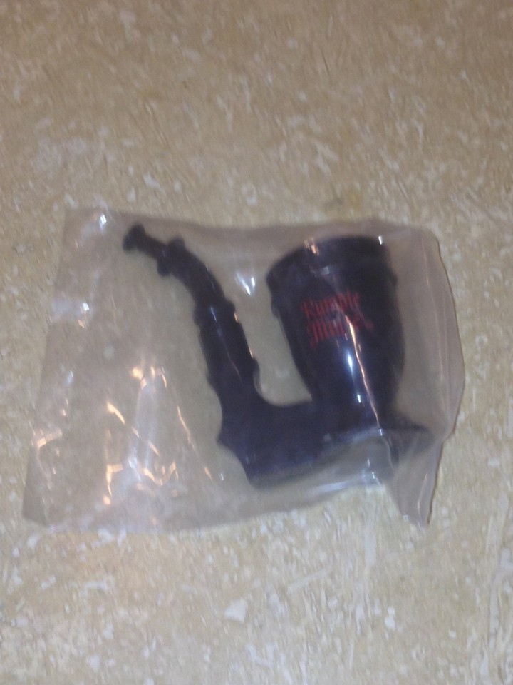 6 Vintage RUMPLE MINZE SCHNAPPS Tobacco Pipe Shaped Shot Glass Black ...