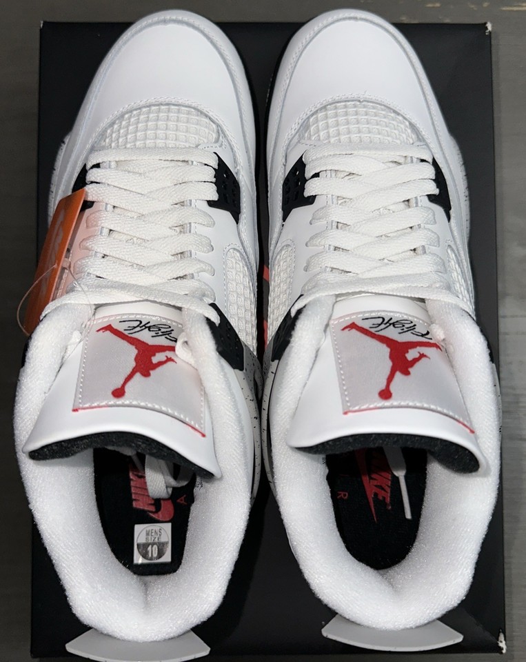 Authentic Jordan 4 Retro OG Mid White Cement US Size 10 In Hand!! 2025 ...