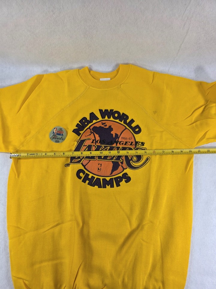 VTG Los Angeles Lakers World Champs 1986-87 NBA Championship Size XL ...