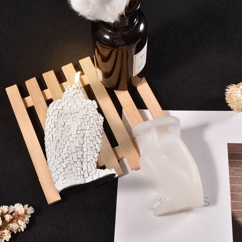 3 pcs Thinker Mold Portraits Candles Silicone Mold Creative DIY Plaster ...