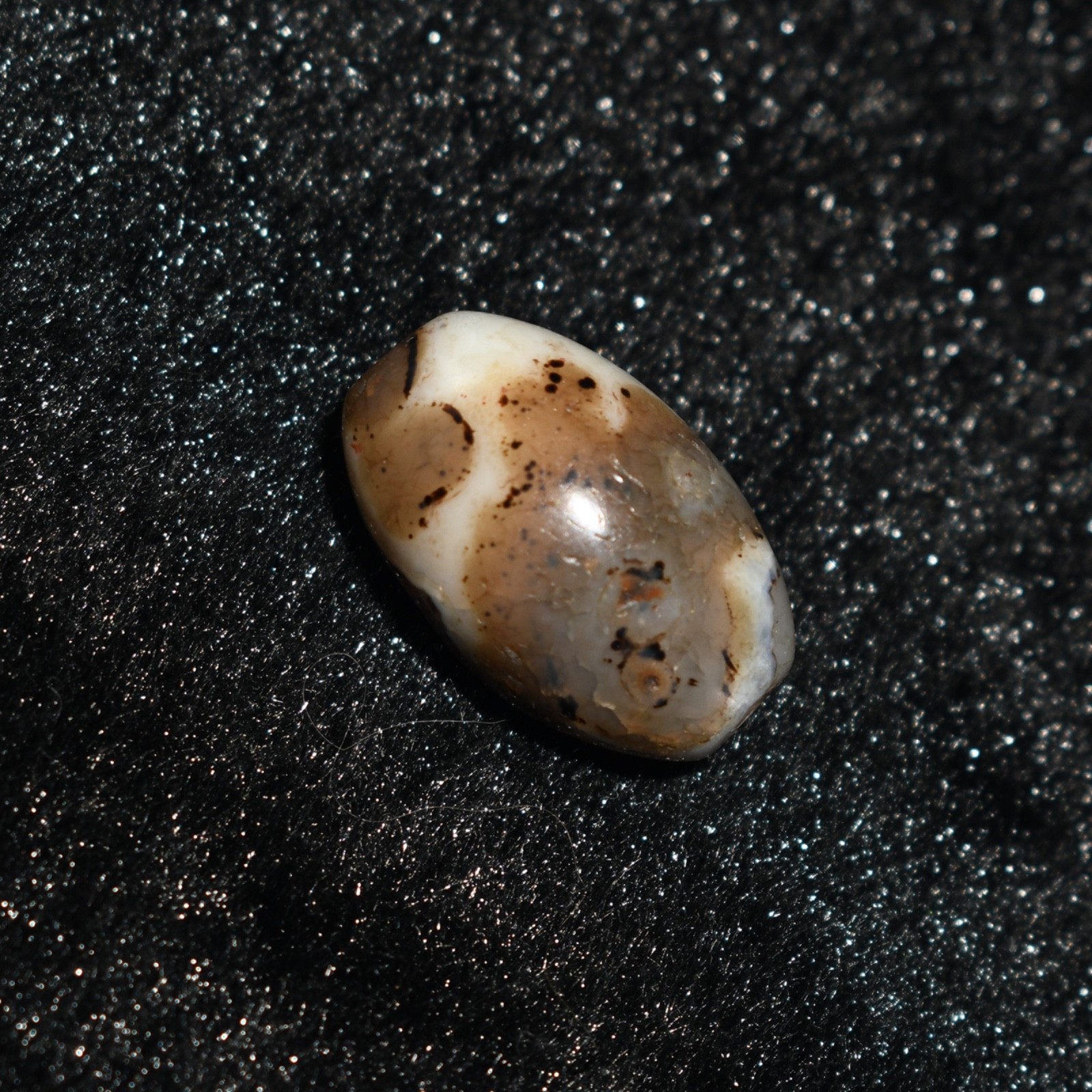 Large Ancient Central Asian Banded Agate Stone Bead with Rare Pattern ...