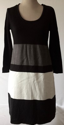 Studio One New York Women’s Sweater Dress Black-white | eBay